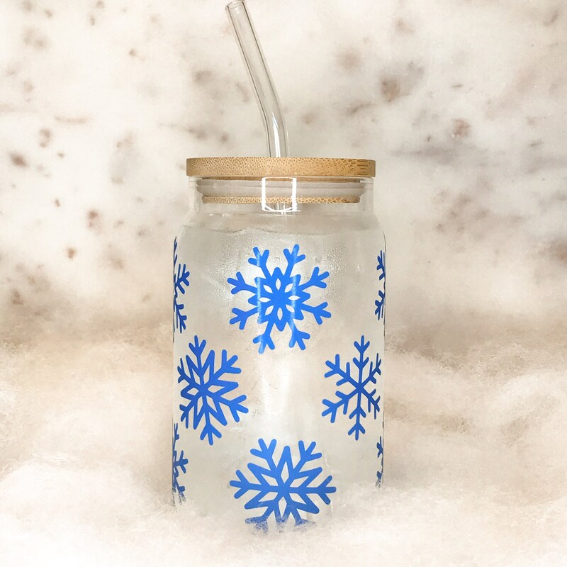 Snowflake Glassware - Etsy