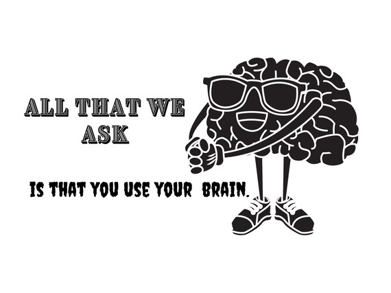 Use Your Brain SVG - Etsy
