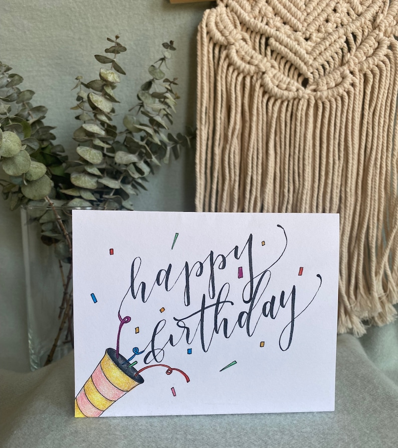 Confetti Birthday Card - Etsy