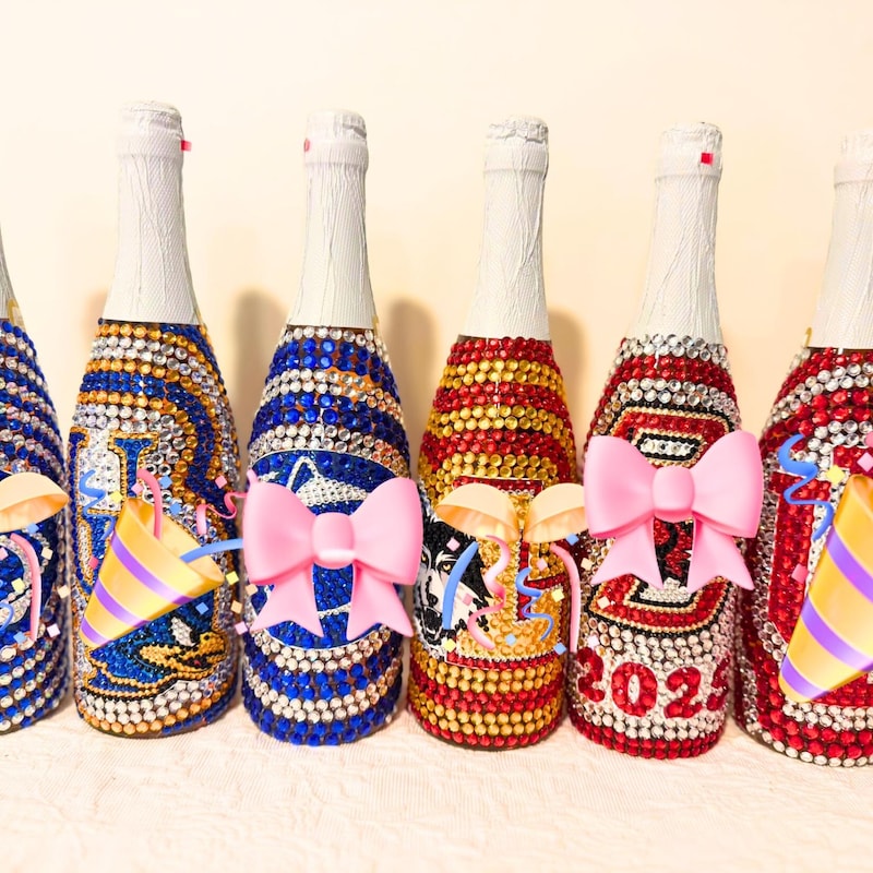 Bedazzled Bottle Custom - Etsy
