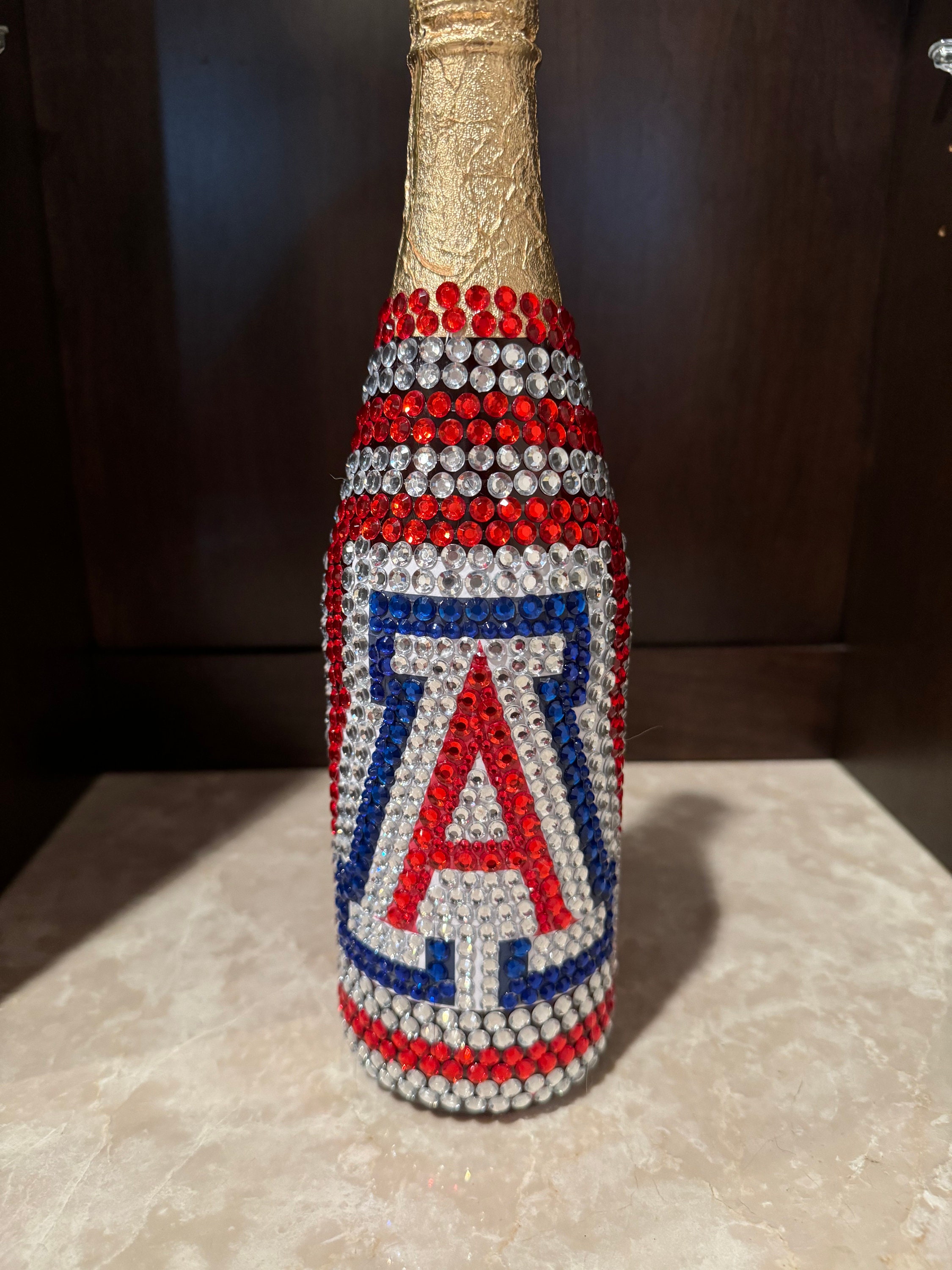 Bed Party Bottles With Bedazzled Logos Licensed Crafter With Attention ...