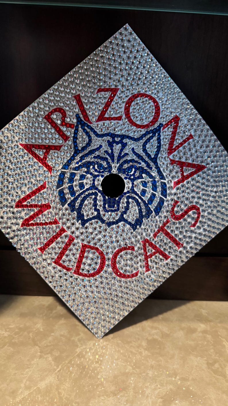 FAST Production! Custom Bedazzled Bling Rhinestone Grad Cap Topper - Etsy