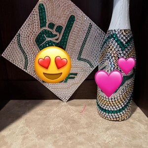 FAST Production! DETAILED Custom Bedazzled Bling Rhinestone Grad Cap ...