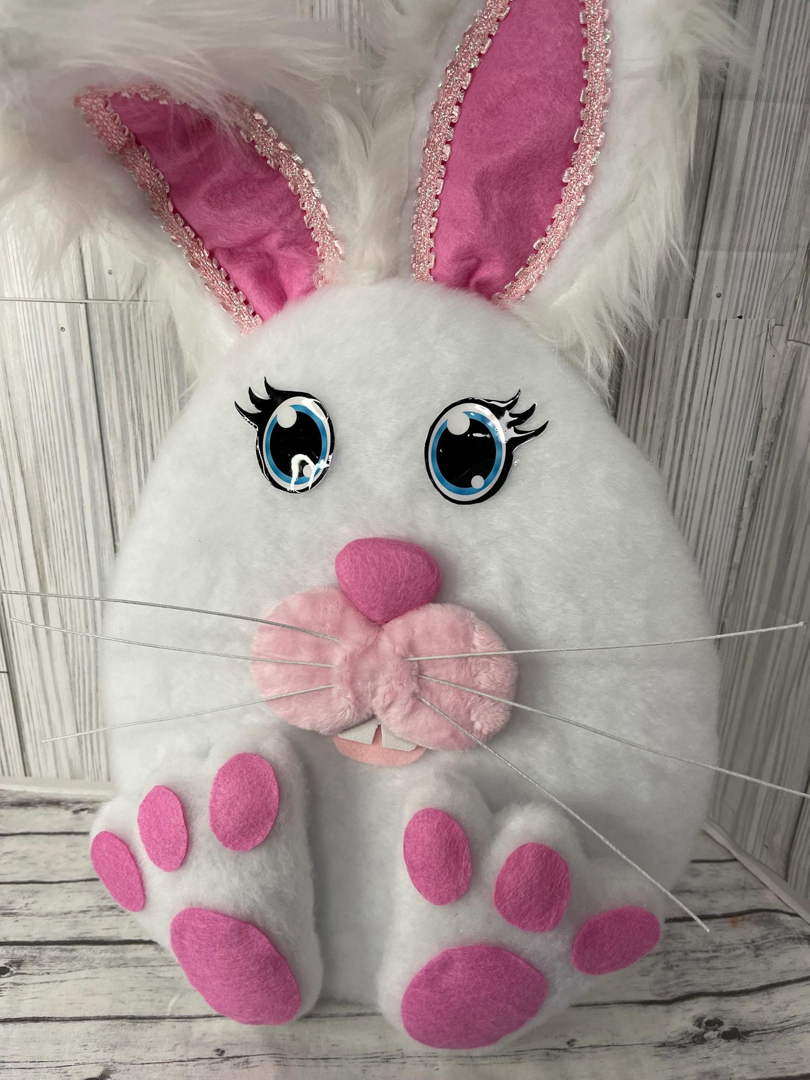 Easter Bunny Wreath Attachment Egg Shaped Bunny Bunny Door Hanger - Etsy