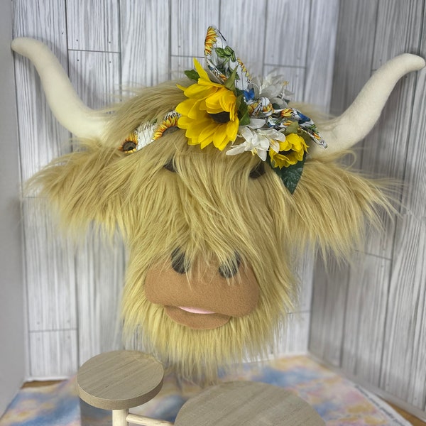 Highland Cow Wreath Attachment - Etsy