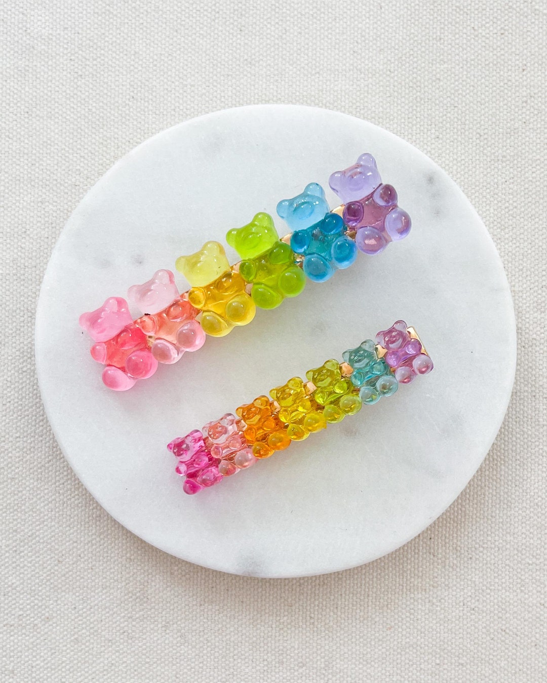 Cute GUMMY BEAR Alligator Hair Clip Accessory for Toddlers Kids Adults ...