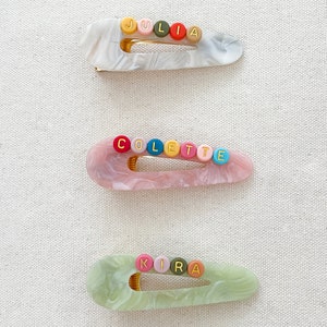 Personalized Name Hair Clips for Kids & Adults - Etsy
