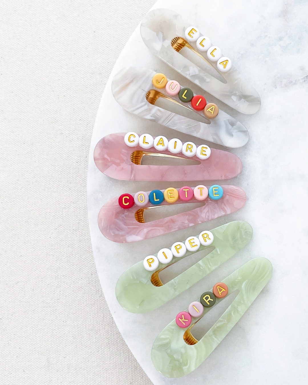 Personalized Name Hair Clips for Kids & Adults - Etsy