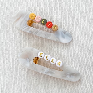 Personalized Name Hair Clips for Kids & Adults - Etsy
