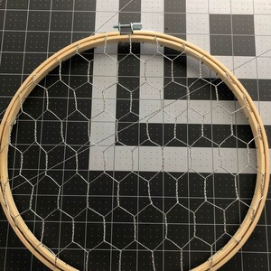 Blank Chicken Wire Embroidery Hoop SET Sizes 5,7,8,9 and 10 Inch Hoops ...
