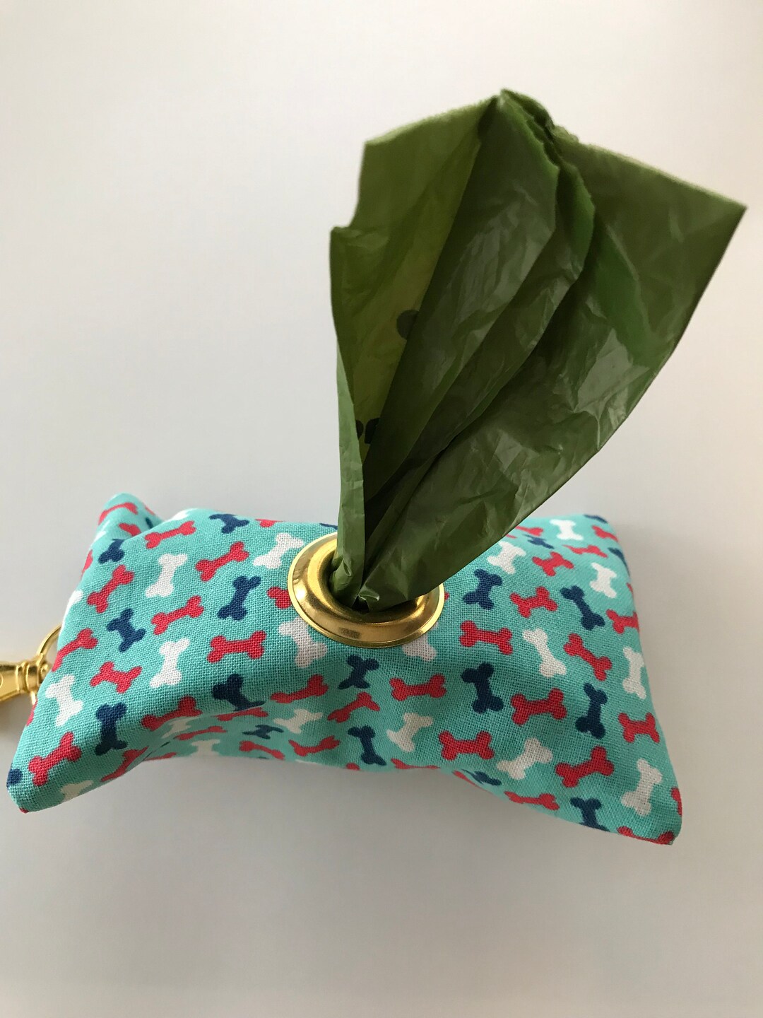 Handmade Fabric Poop Bag Pouch With Clip and Bags - Etsy