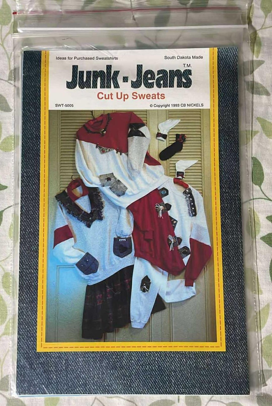 Junk-jean Cut up Sweats Ideas / Pattern From 1993 - Etsy