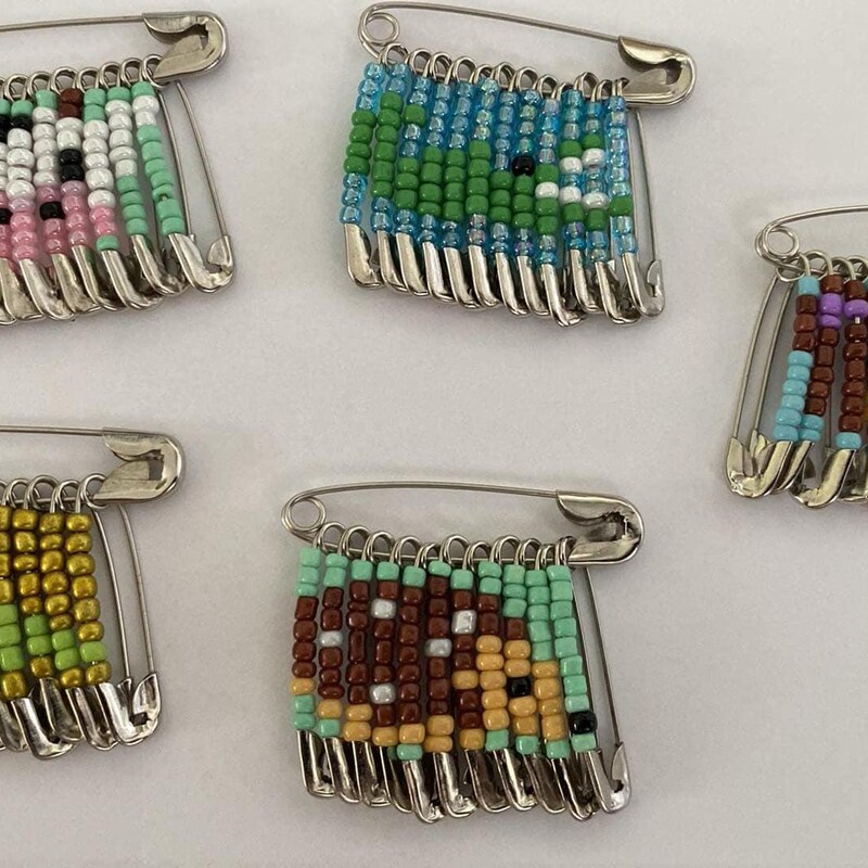 Safety Pin Brooch - Etsy