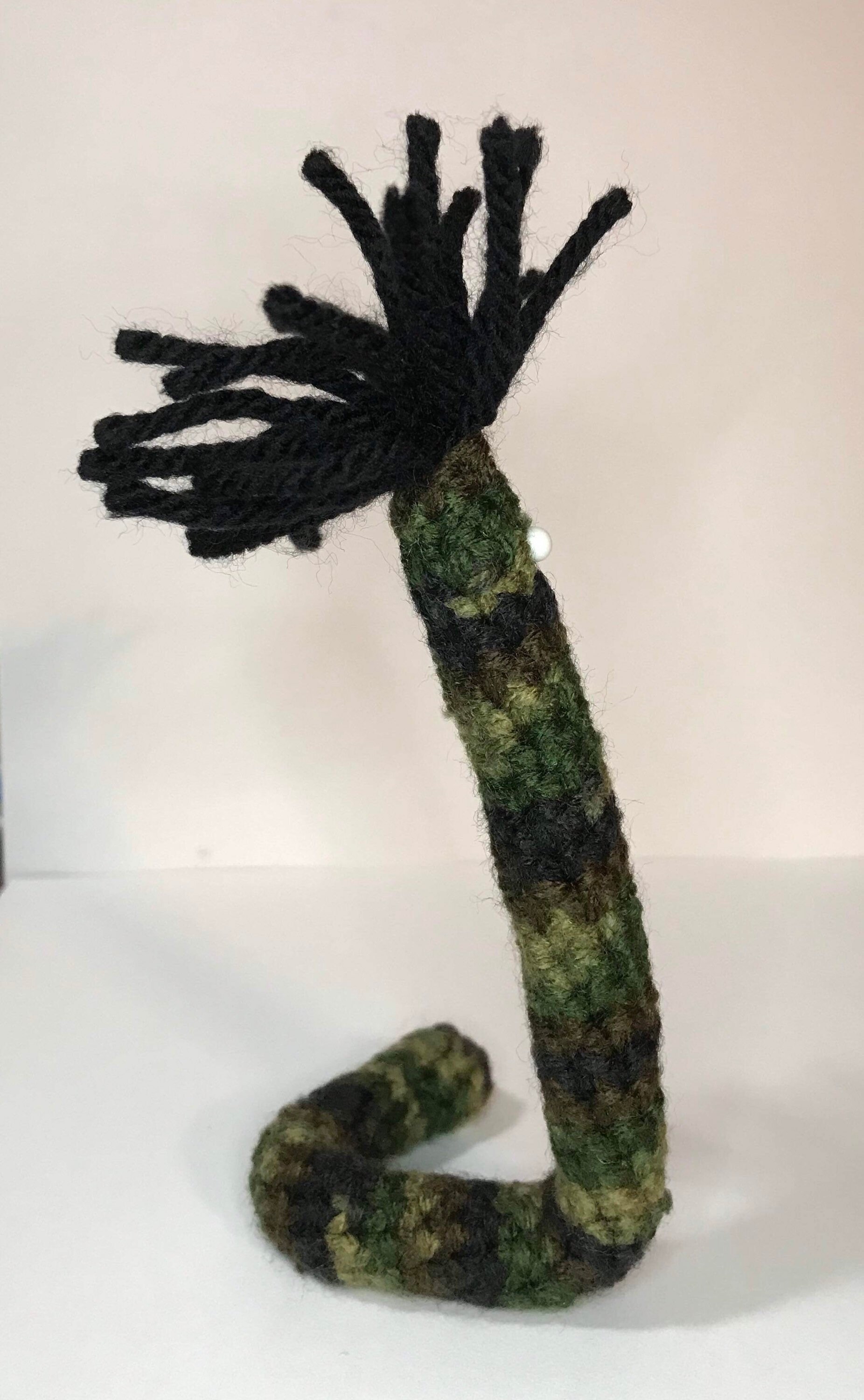 Camouflage Poseable Crochet Worm Buddy Worm Farm Friends - Etsy