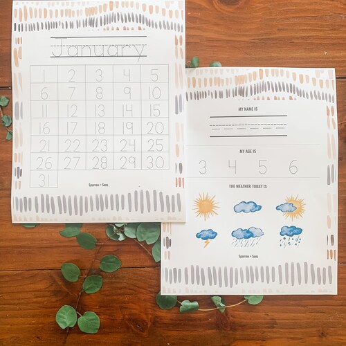 Morning Menus Preschool Homeschool Christian Educational - Etsy