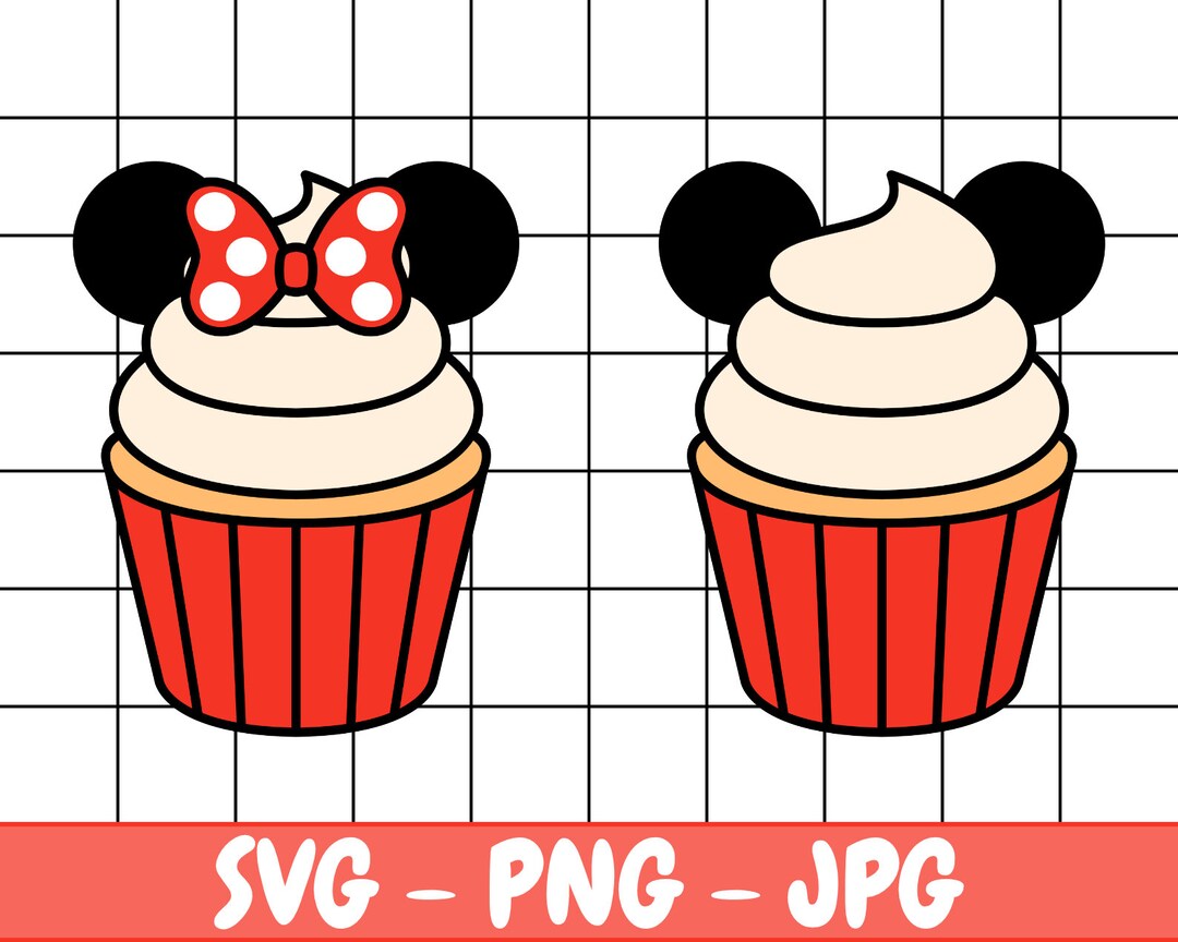 Mouse Cupcake SVG Personal Use Commercial Use Digital Download - Etsy