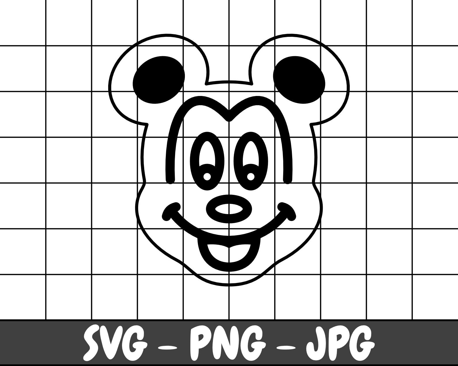 Mouse Waffle SVG Personal Use Commercial Use Digital Download - Etsy
