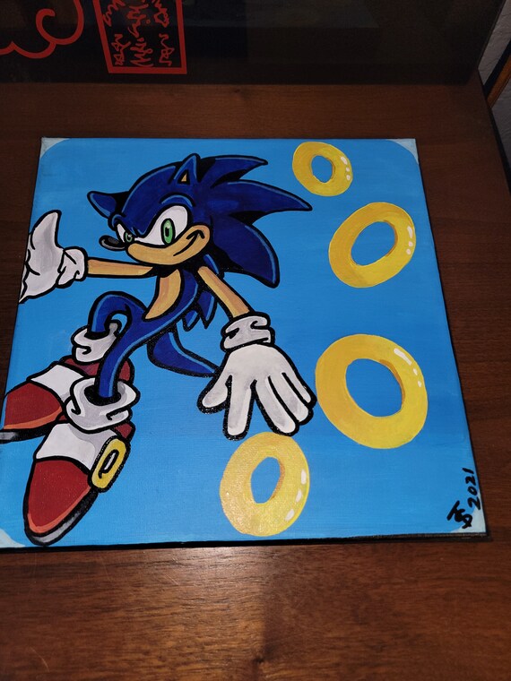 Sonic the Hedgehog Painting - Etsy