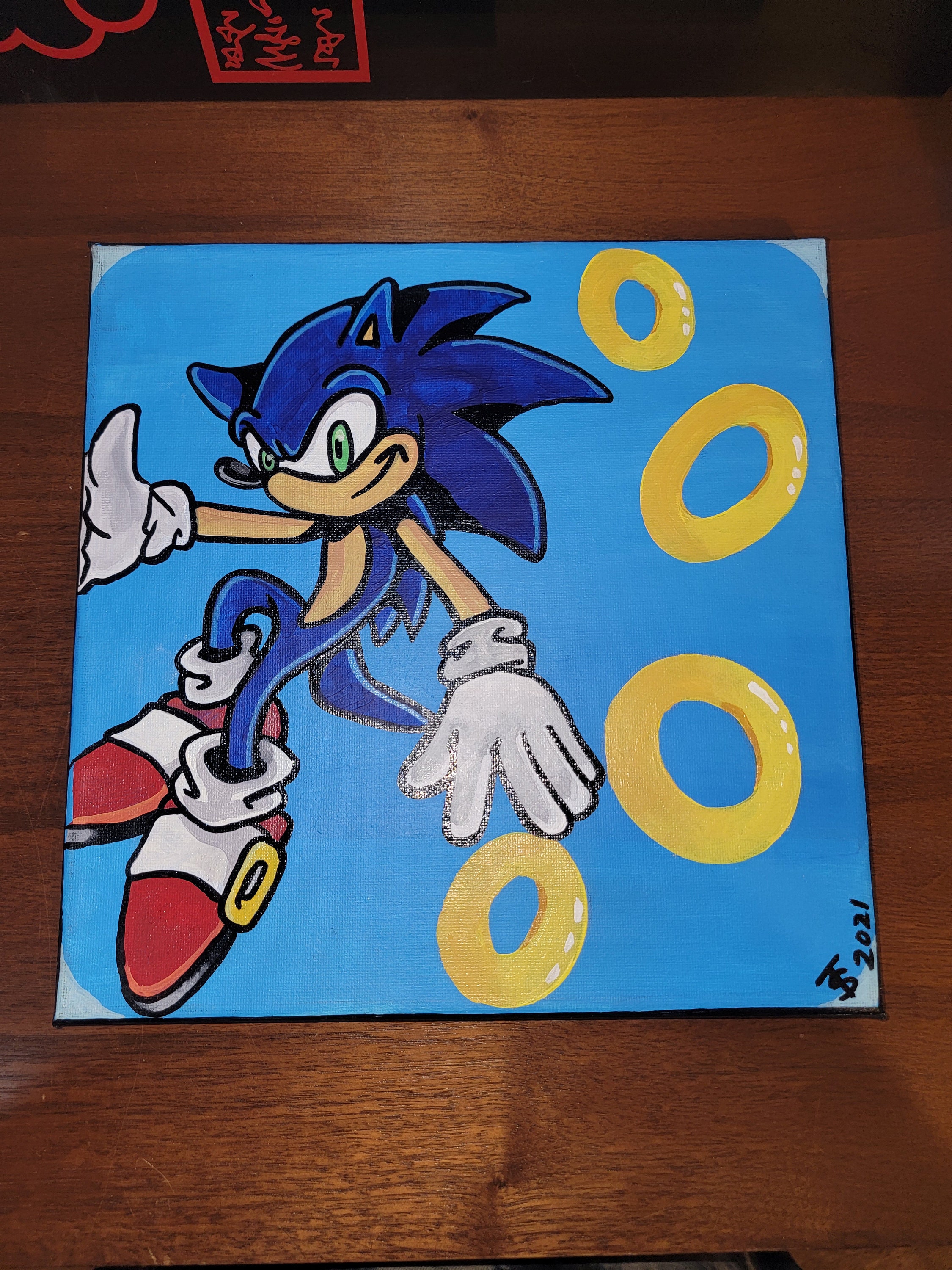 Sonic the Hedgehog Painting - Etsy