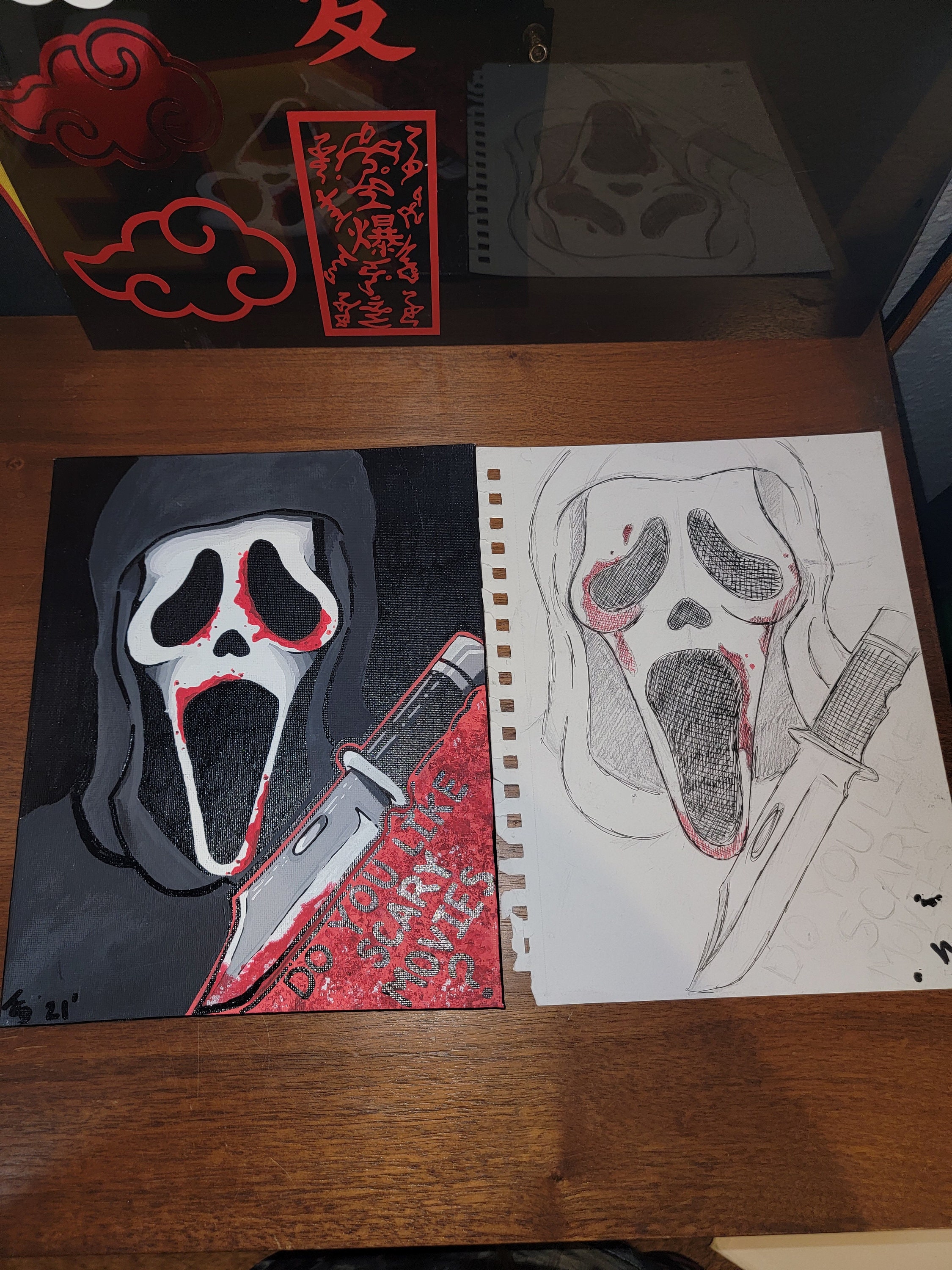 Scream Horror Painting - Etsy