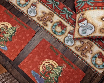 Gingerbread Tapestry Placemats - Etsy