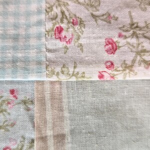 Vintage Farmhouse Patchwork Valance – 18x52 Inch 100% Cotton Floral ...