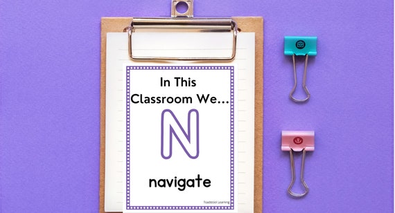 Toys & Games Learning & School Alphabet Classroom Signs In This ...