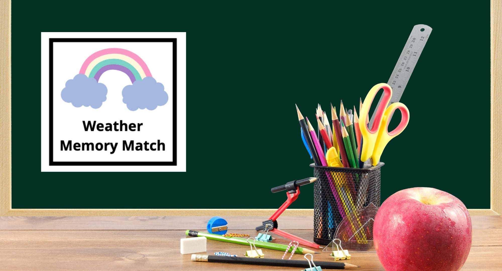 Weather Memory Match Game Digital Download Game for Preschool - Etsy