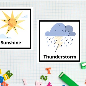 Weather Memory Match Game Digital Download Game for Preschool - Etsy