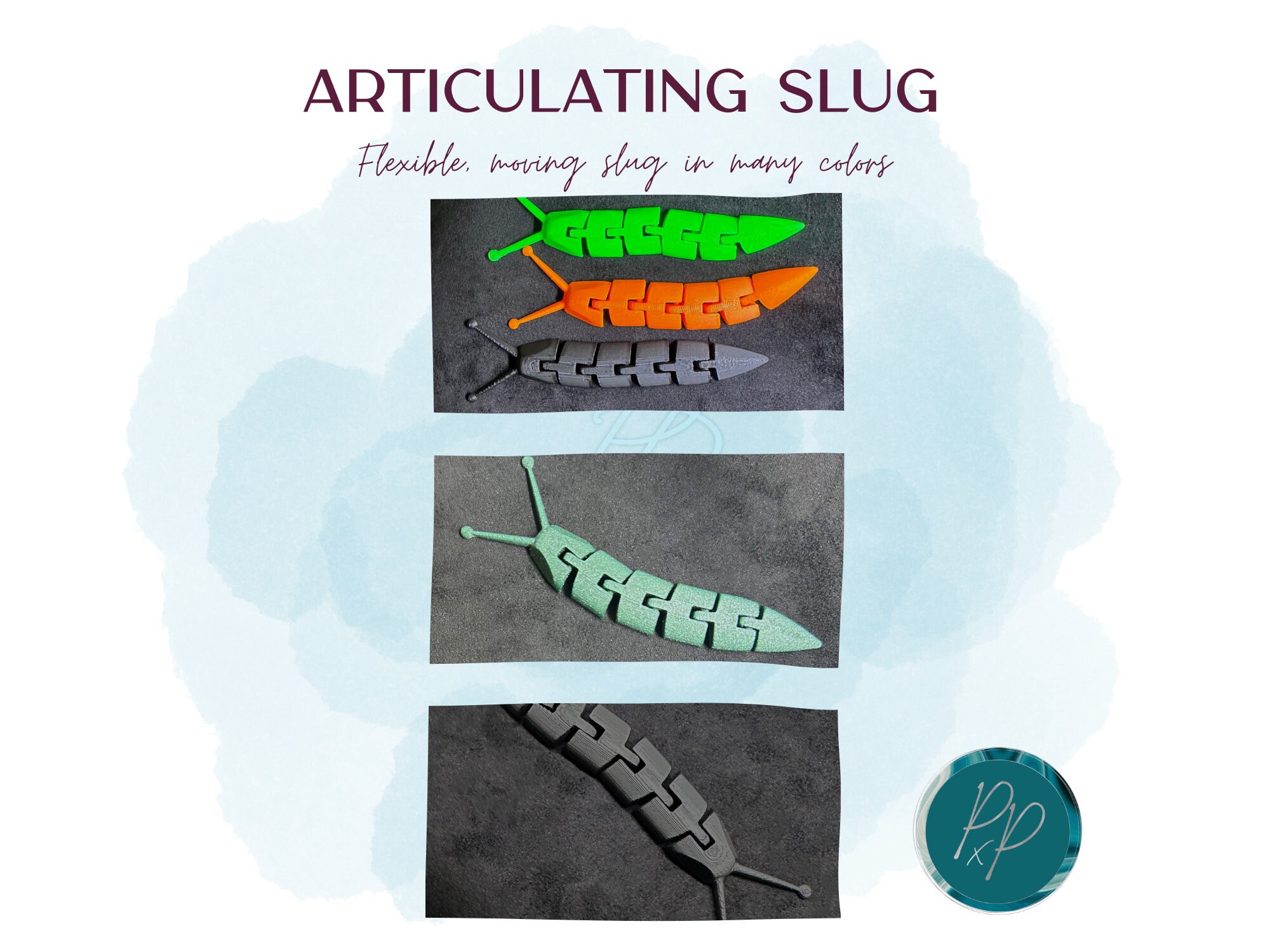 Slug-3d Printed Articulating Fidget Toy - Etsy