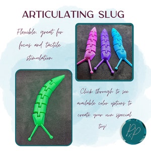 Slug-3d Printed Articulating Fidget Toy - Etsy