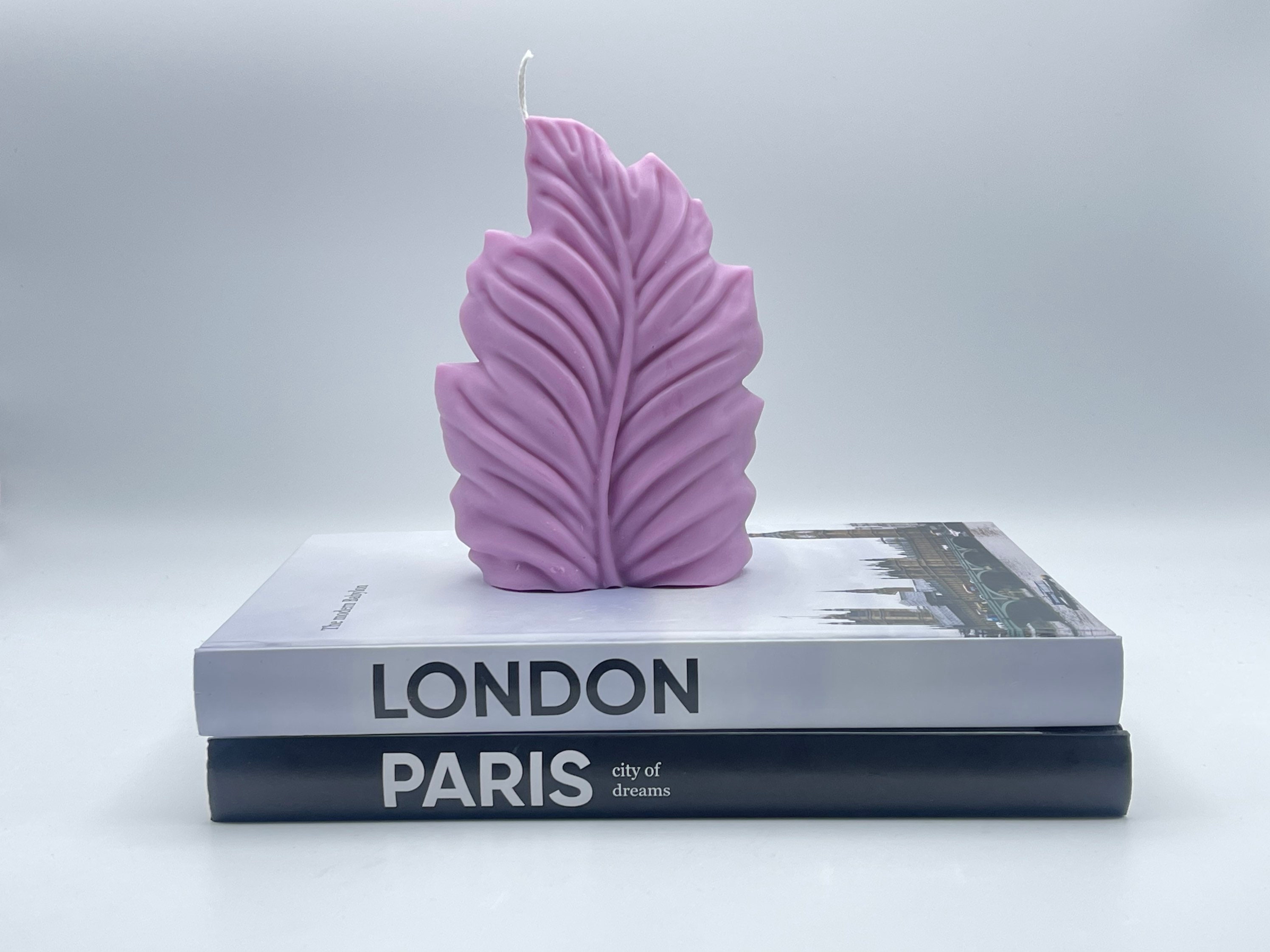 Leaf Pillar Candle Leaf Shape Sculpture Candle Luxury - Etsy