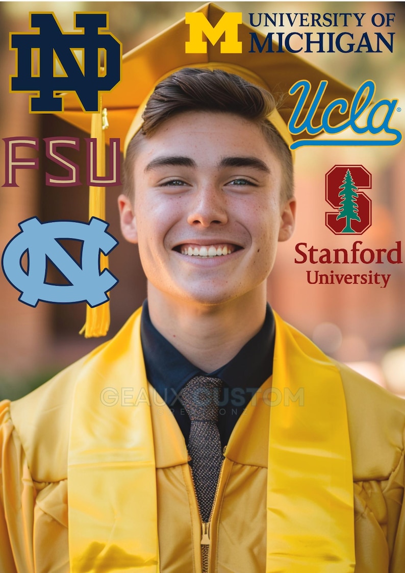College Decision Day Photo Design, Decision Day Flyer, College ...