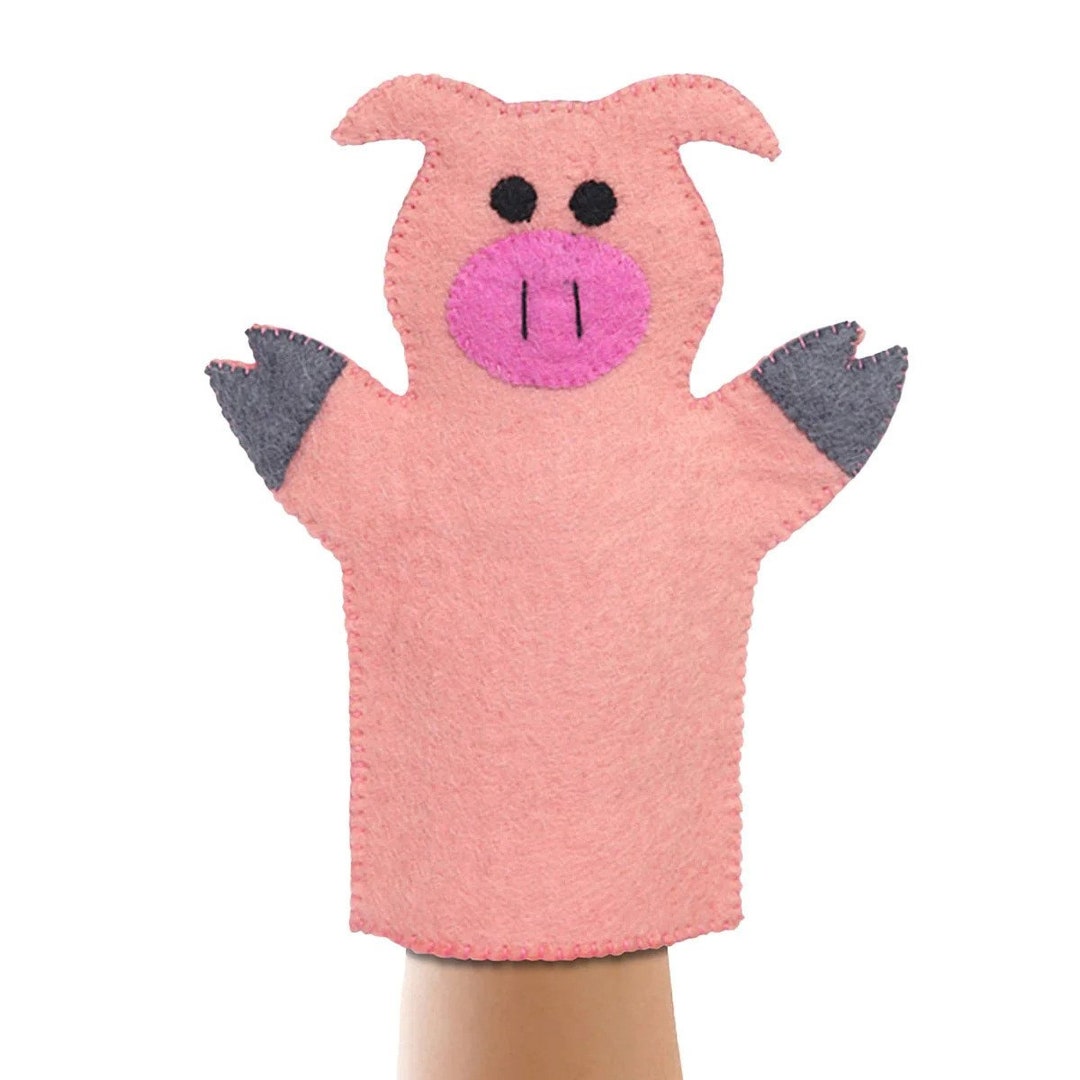 Pig Hand Puppet 100% Himalayan Wool Soft Pig Hand Puppet - Etsy