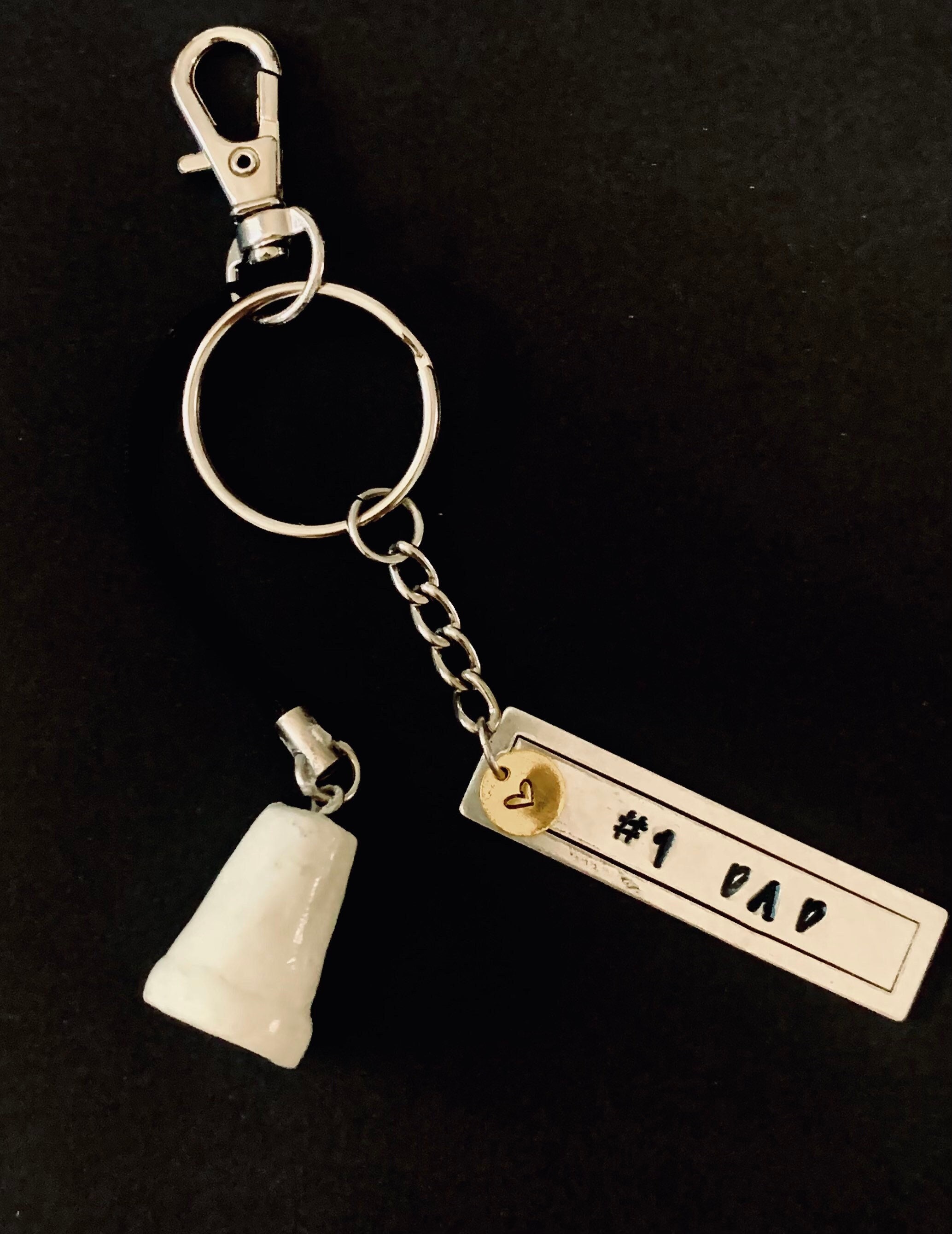 Hi Dad Soup Goofy Movie Inspired Handstamped Keychain Clay Accent ABC ...