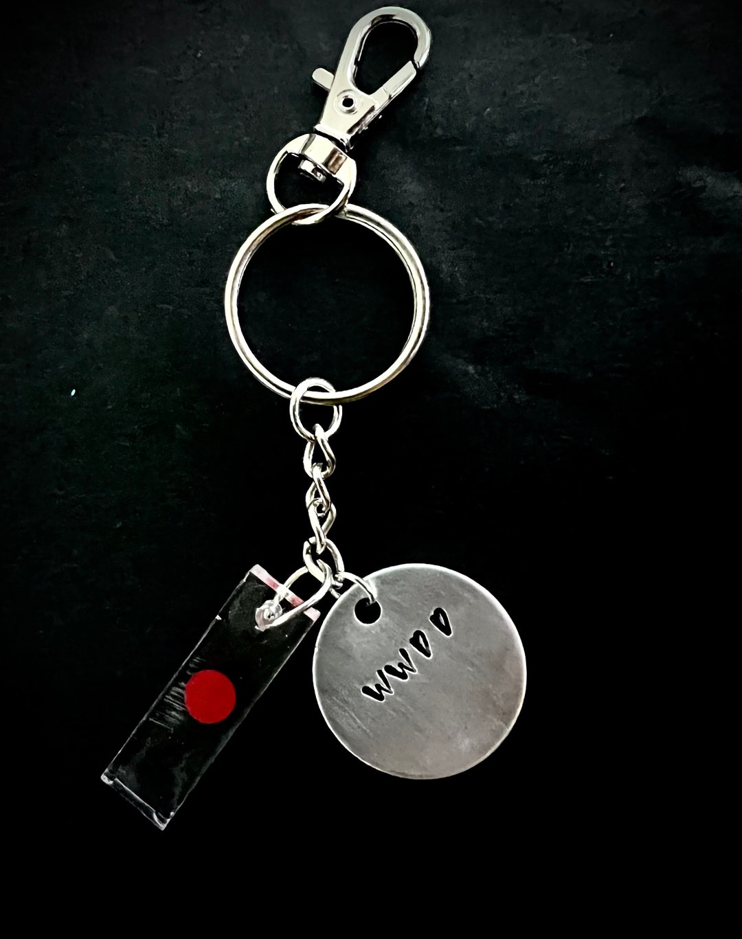 What Would Dexter Do WWDD Handstamped Keychain Blood Slide Resin Charm ...