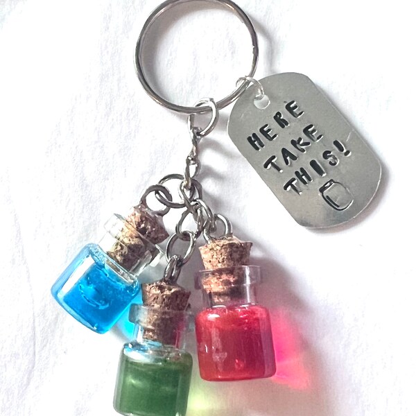 Zelda Potion Bottle Keychain - Etsy