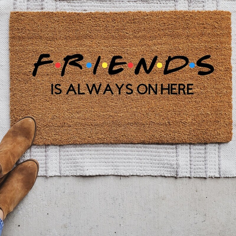 Friends Welcome Mat - Etsy