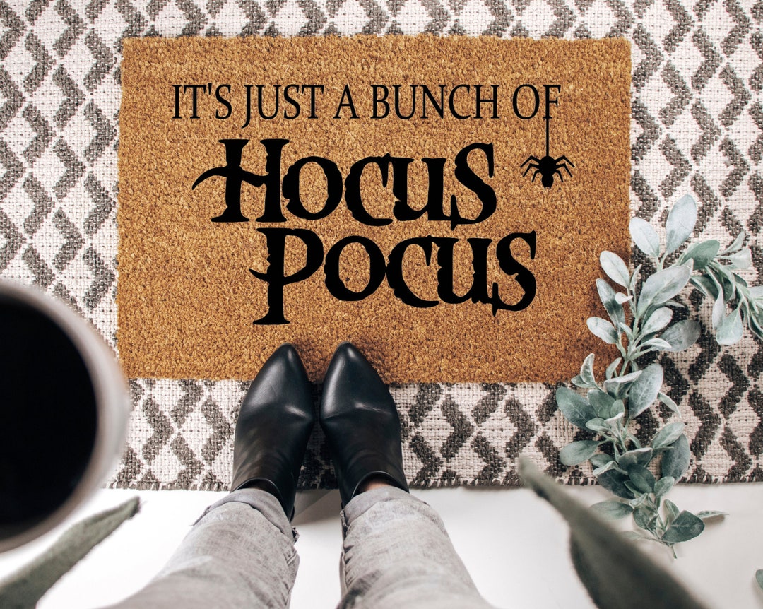 Just a Bunch of Hocus Pocus Doormat Custom Welcome Mat Cute - Etsy