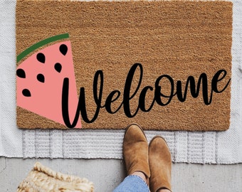 Hello Sunshine Door Mat, Cute Boho Modern Welcome Mat, Summer Doormat ...