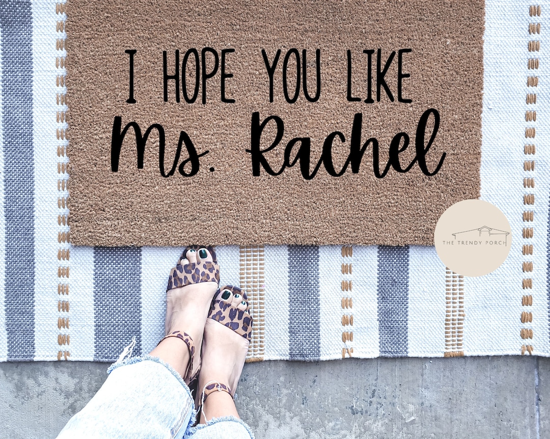 I Hope You Like Ms. Rachel Door Mat, Custom Miss Rachel Welcome Mat ...
