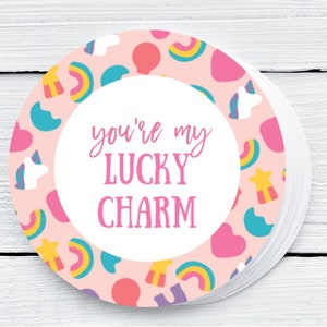 You're My Lucky Charm Printable Cookie Tag 2 In, St. Patrick's Day ...