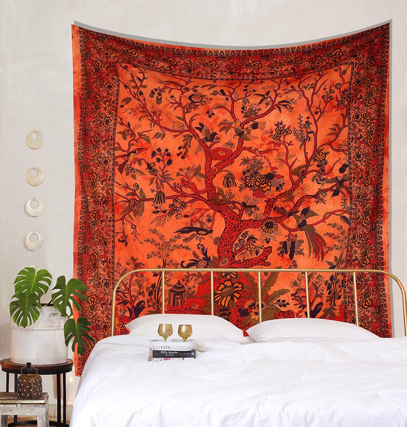 Mandala Tapestry Wall Tapestry Tree of Life Cotton Hippie Indian ...