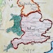 Map of Anglo-saxon Britain the Heptarchy UPDATED - Etsy UK