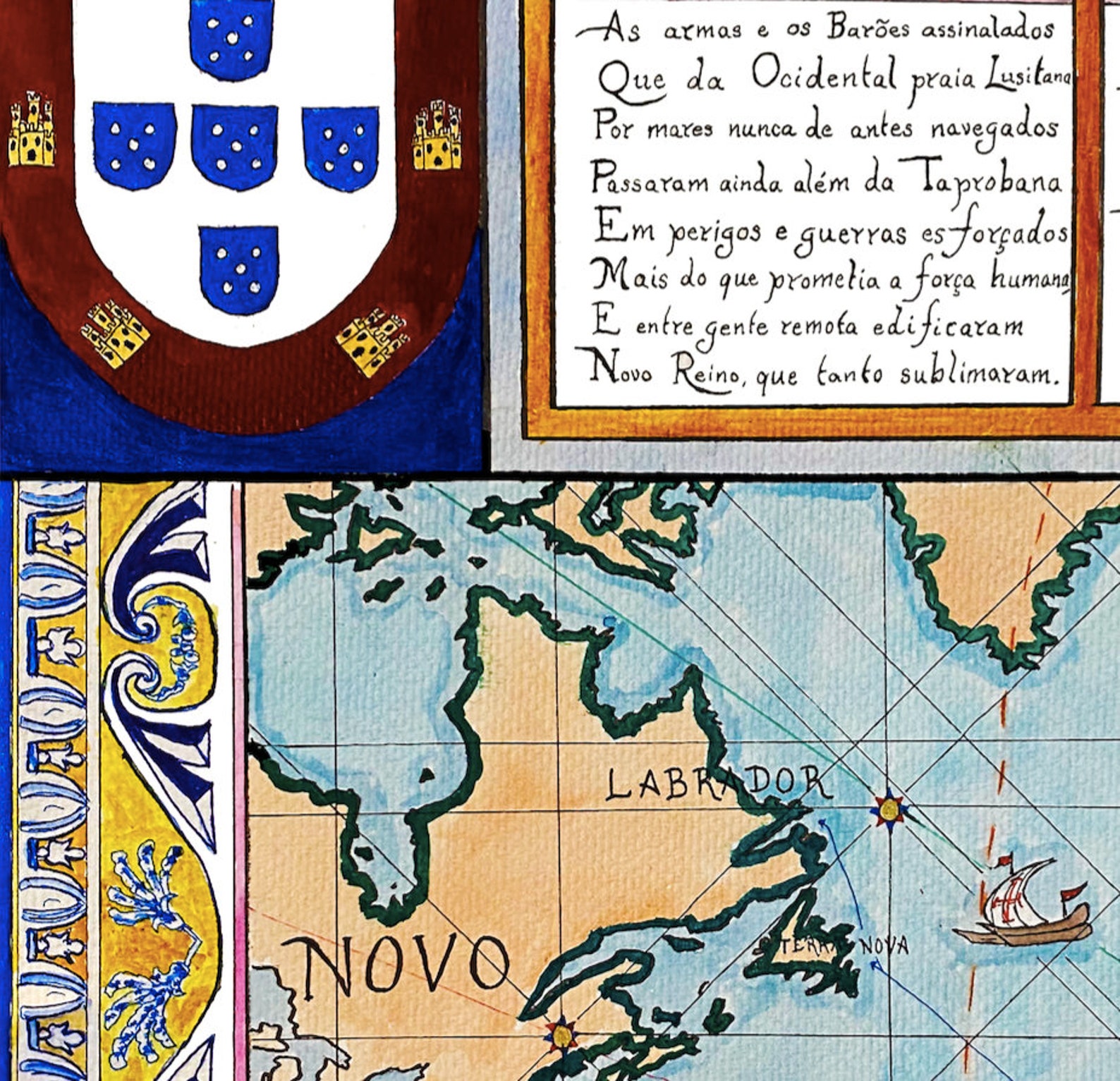 Portuguese Empire 1580; Historical Portugal Map - Etsy