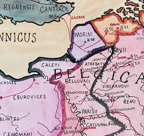 Mapa De La Antigua Roma Y La Galia
