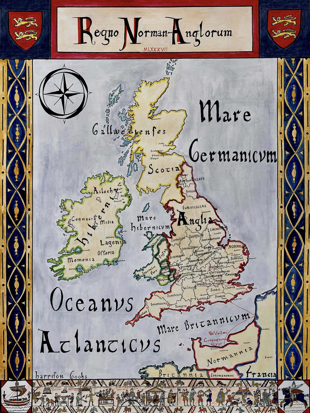 William The Conqueror Map