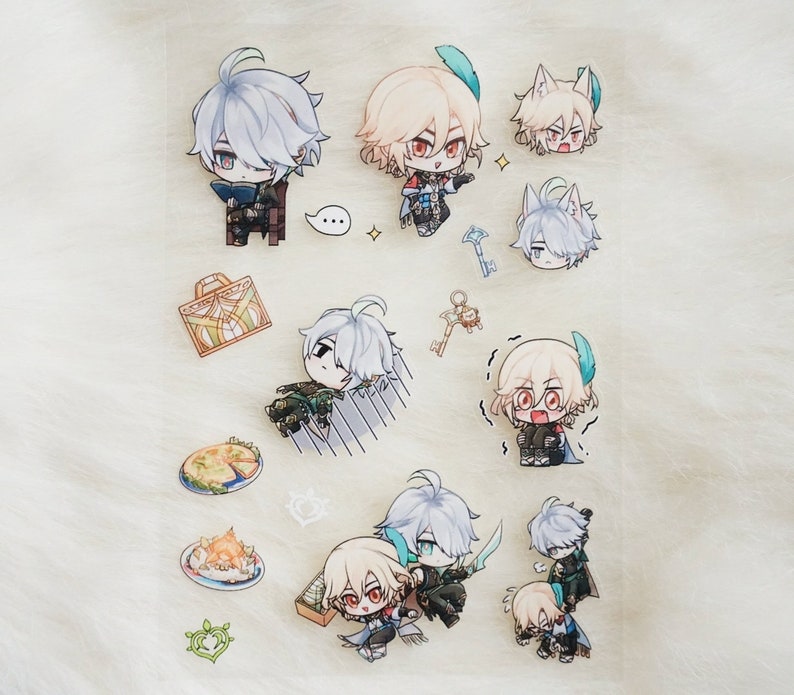 Genshin Impact Al Haitham Kaveh PVC Sticker - Etsy