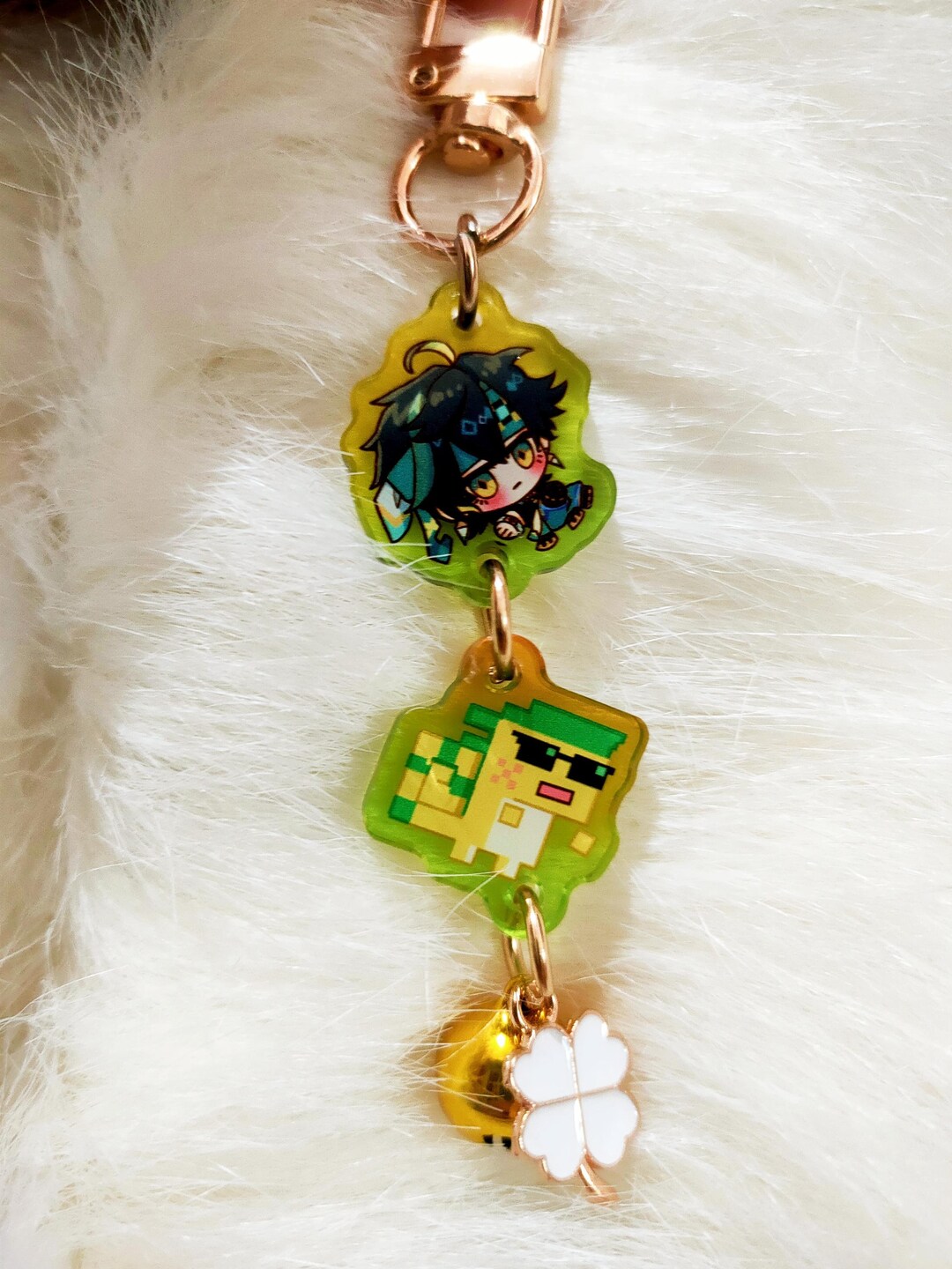 Mini Linked Keychain | Genshin Impact | Kinich | - Etsy