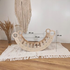 Climbing Arch Bow Rocker for Children Play Ladder Birch - Etsy